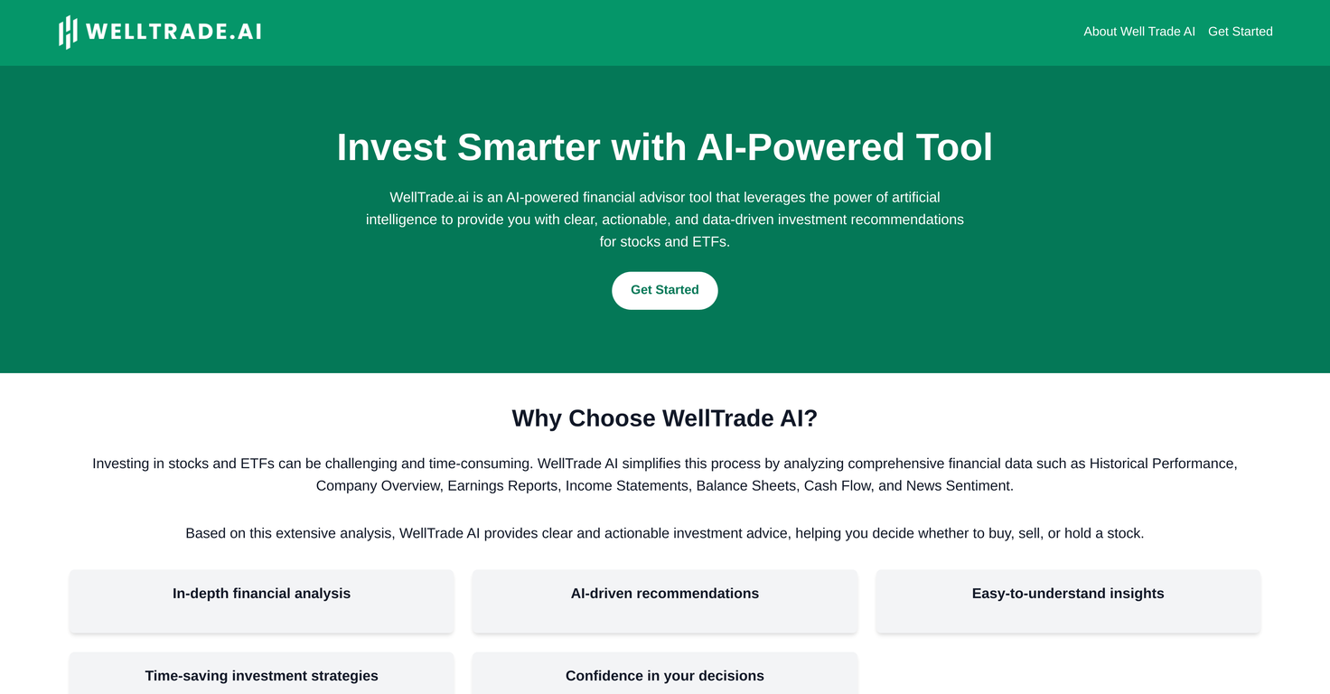 Well Trade AI - Proaitools