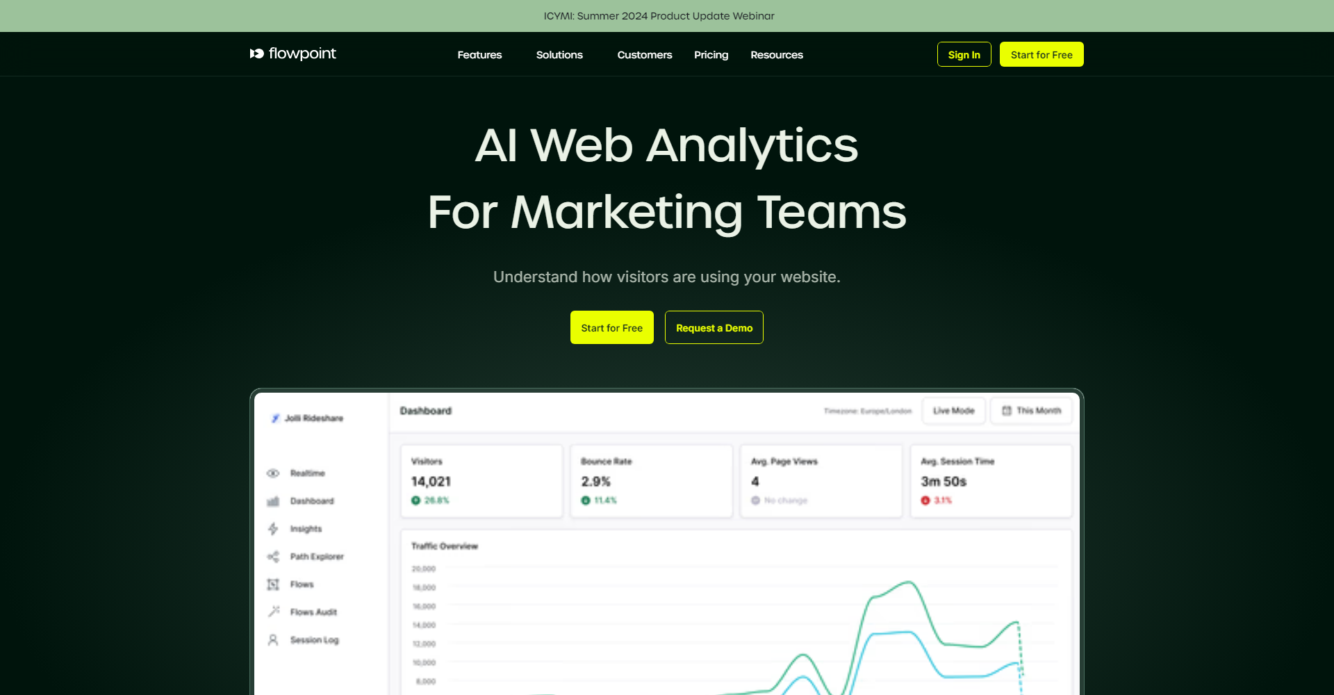Flowpoint: AI-Powered Website Analytics for Business Growth - Proaitools