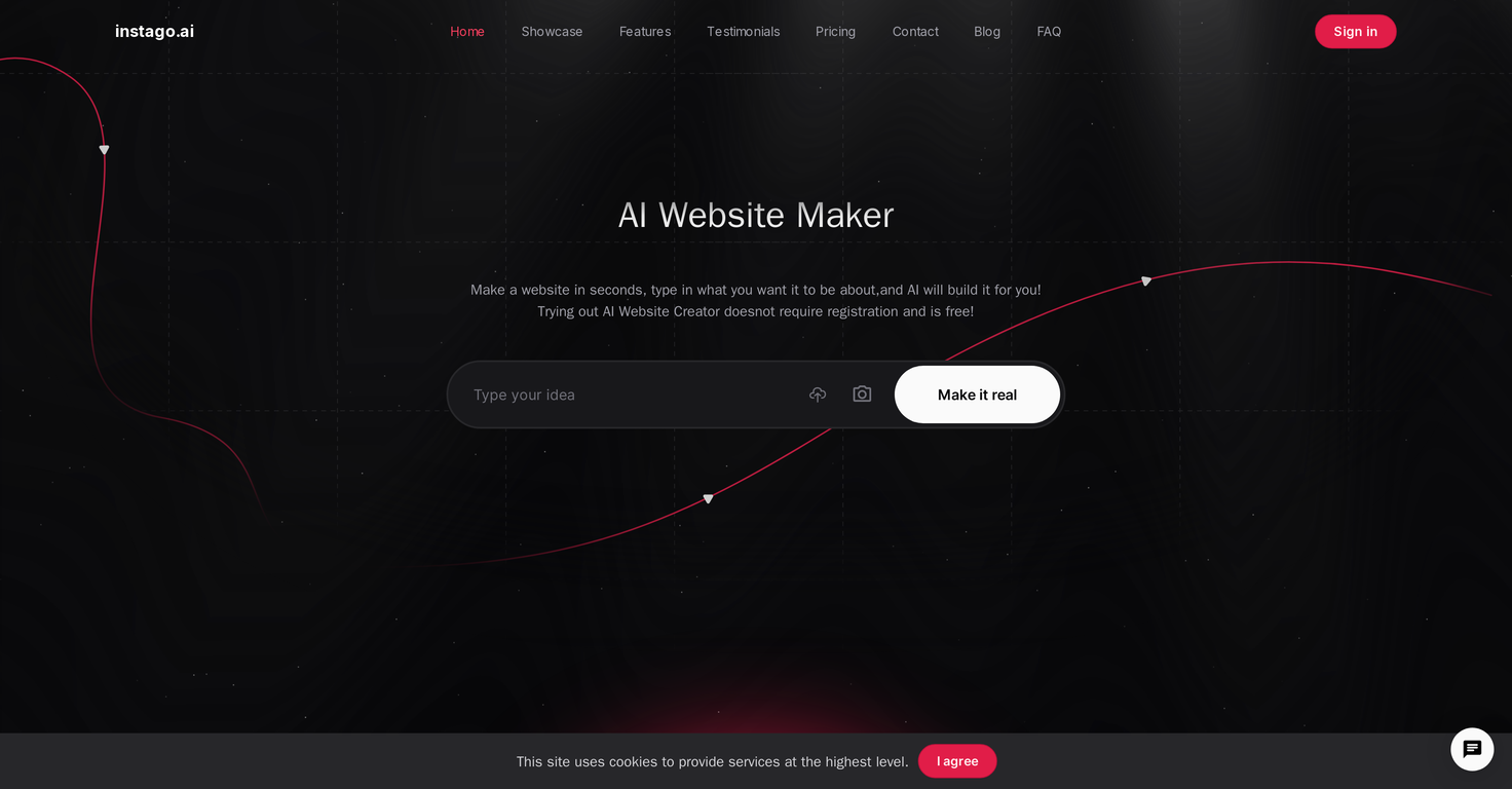 Instago AI: Build a Stunning Website with AI, No Coding Required - Proaitools