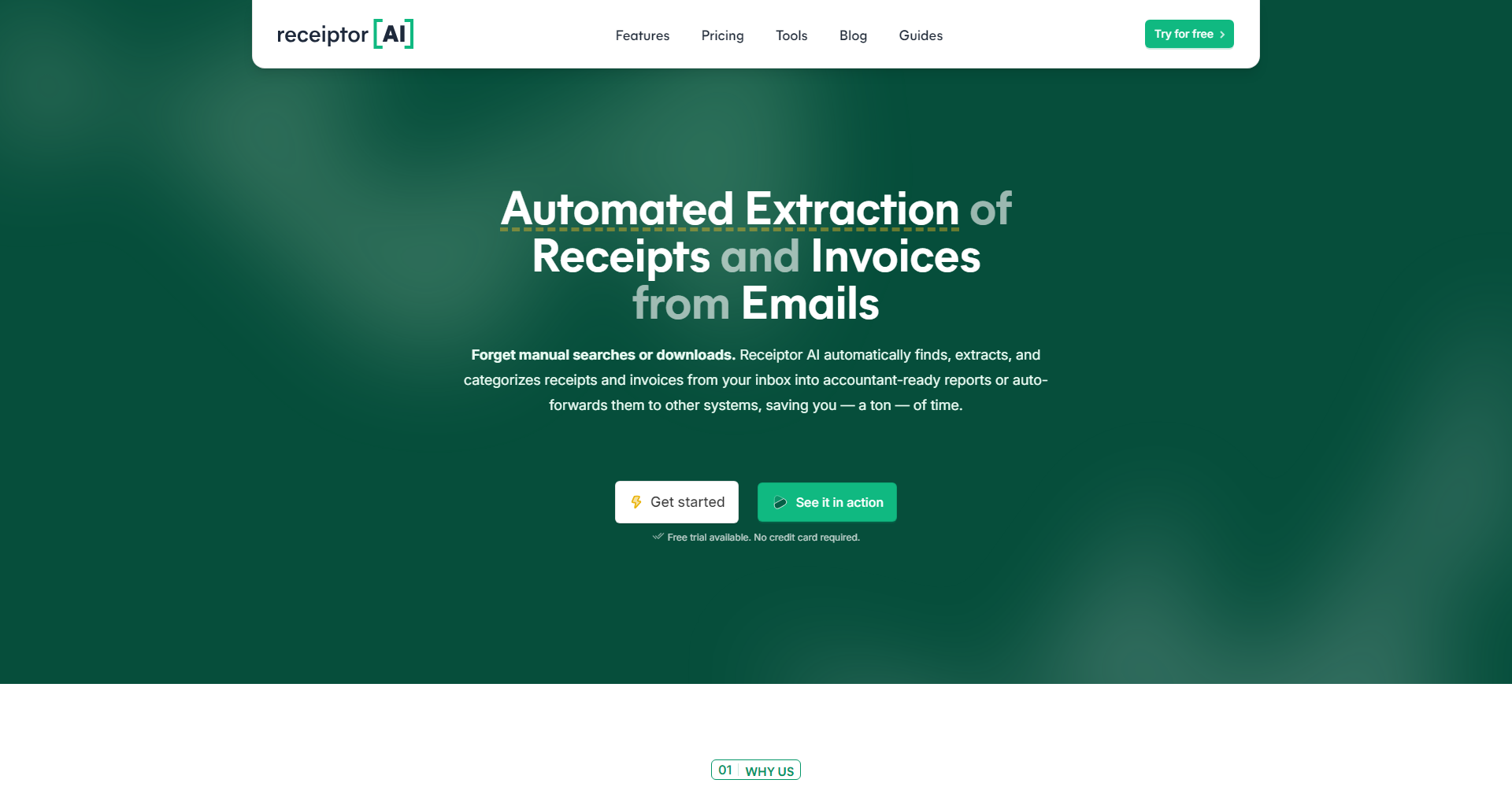 Automated Receipt & Invoice Extraction | Financial Tracking | Receiptor ...