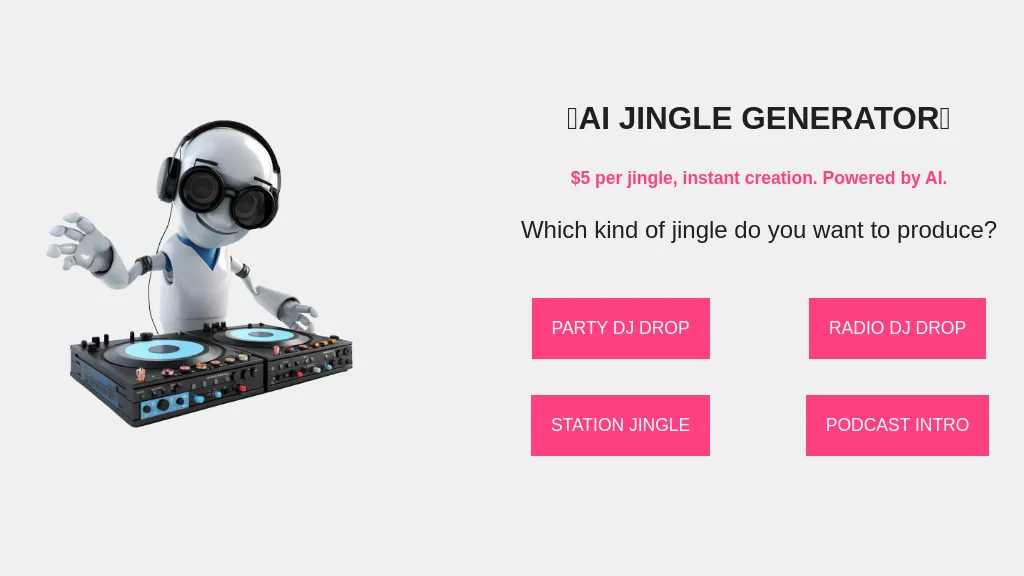 AI Jingle Generator: Create Unique Jingles with Customizable Voice ...