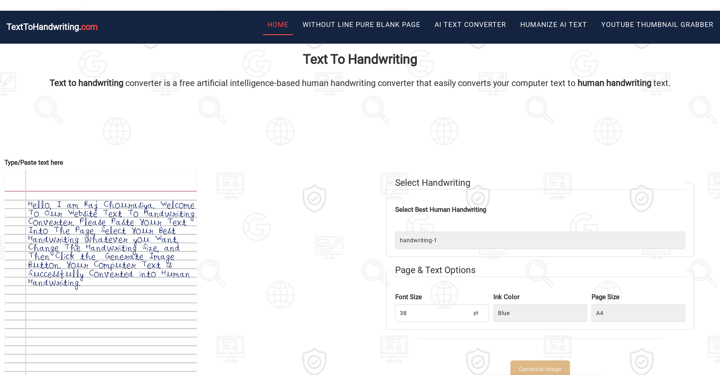 AI Handwriting Generator | Convert Text to Realistic Handwriting ...