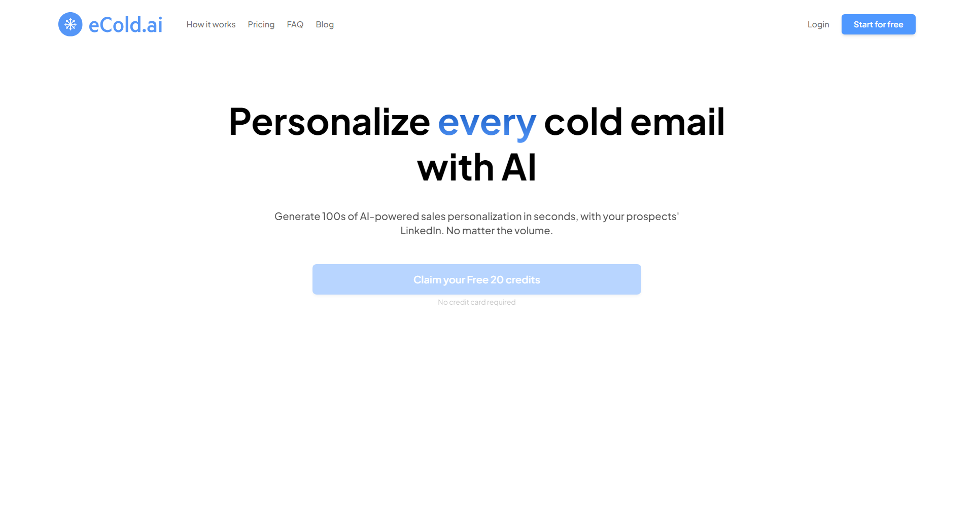 eCold.ai: Personalized Cold Emails at Scale with AI - Proaitools