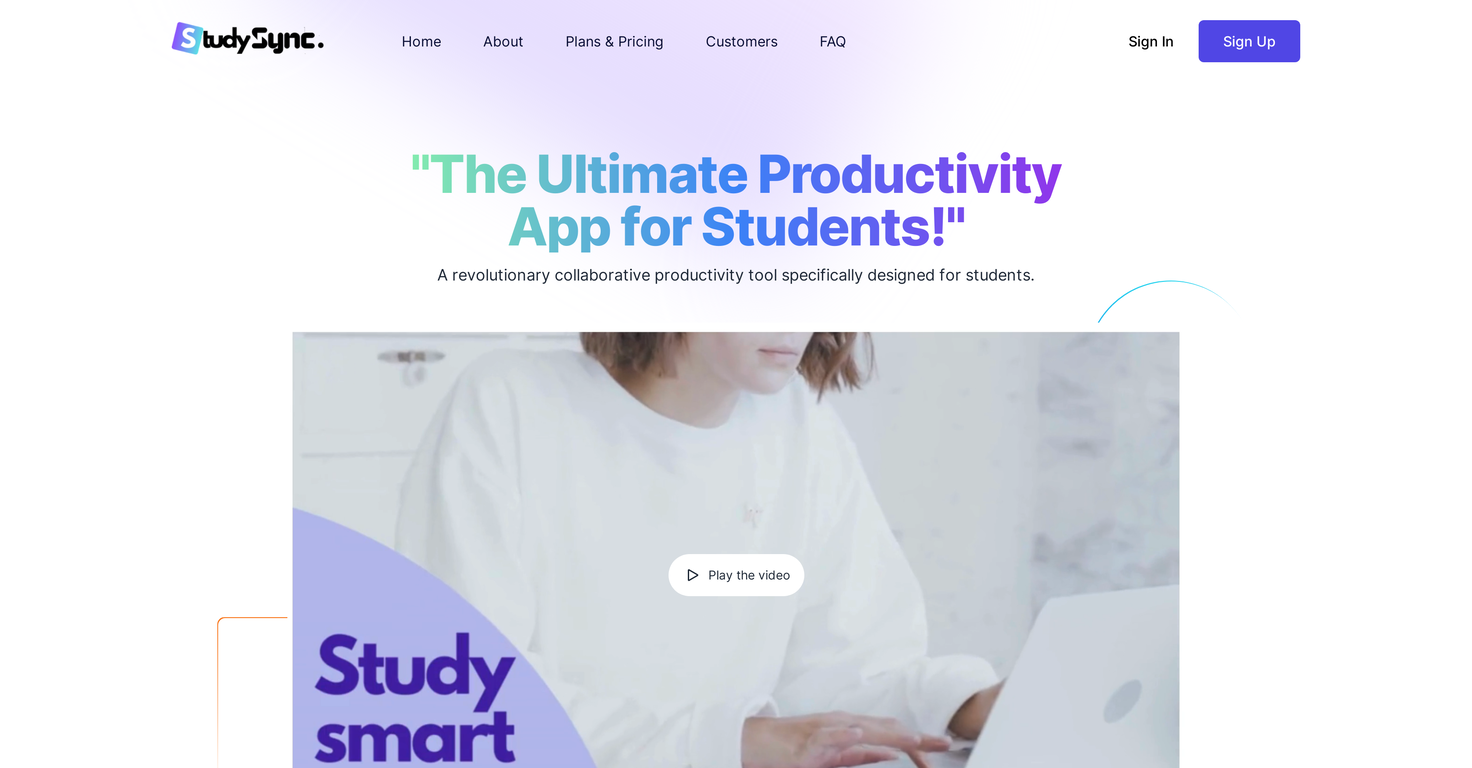 StudySync: AI-Powered Productivity Platform for Students - Proaitools