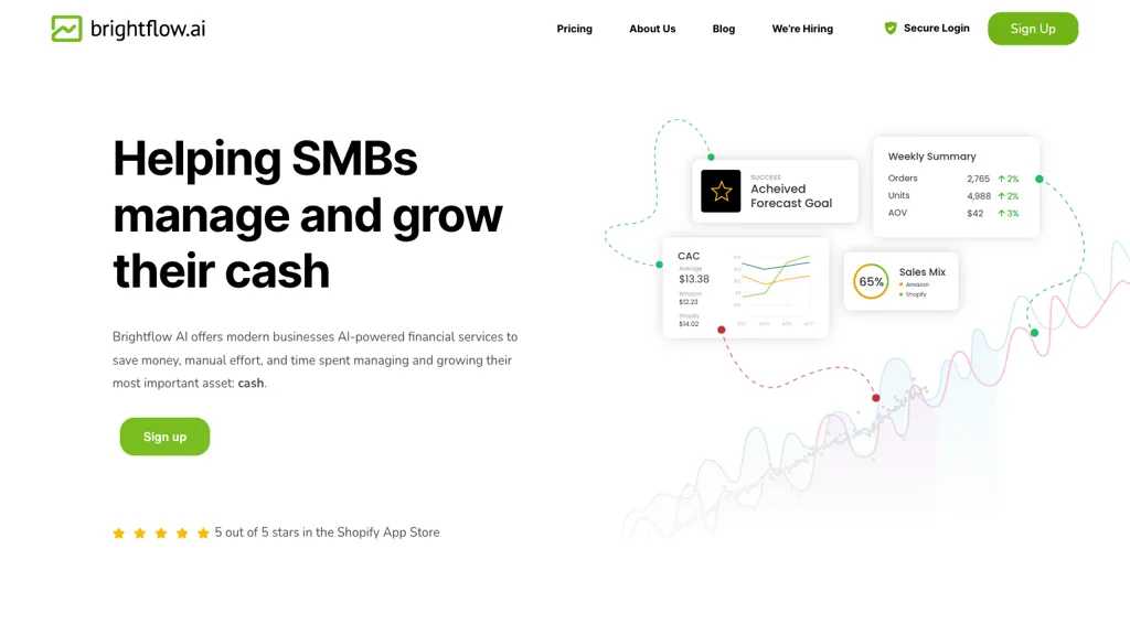 Brightflow AI: Optimize E-commerce Cash Flow with AI-Powered Financial Intelligence - Proaitools