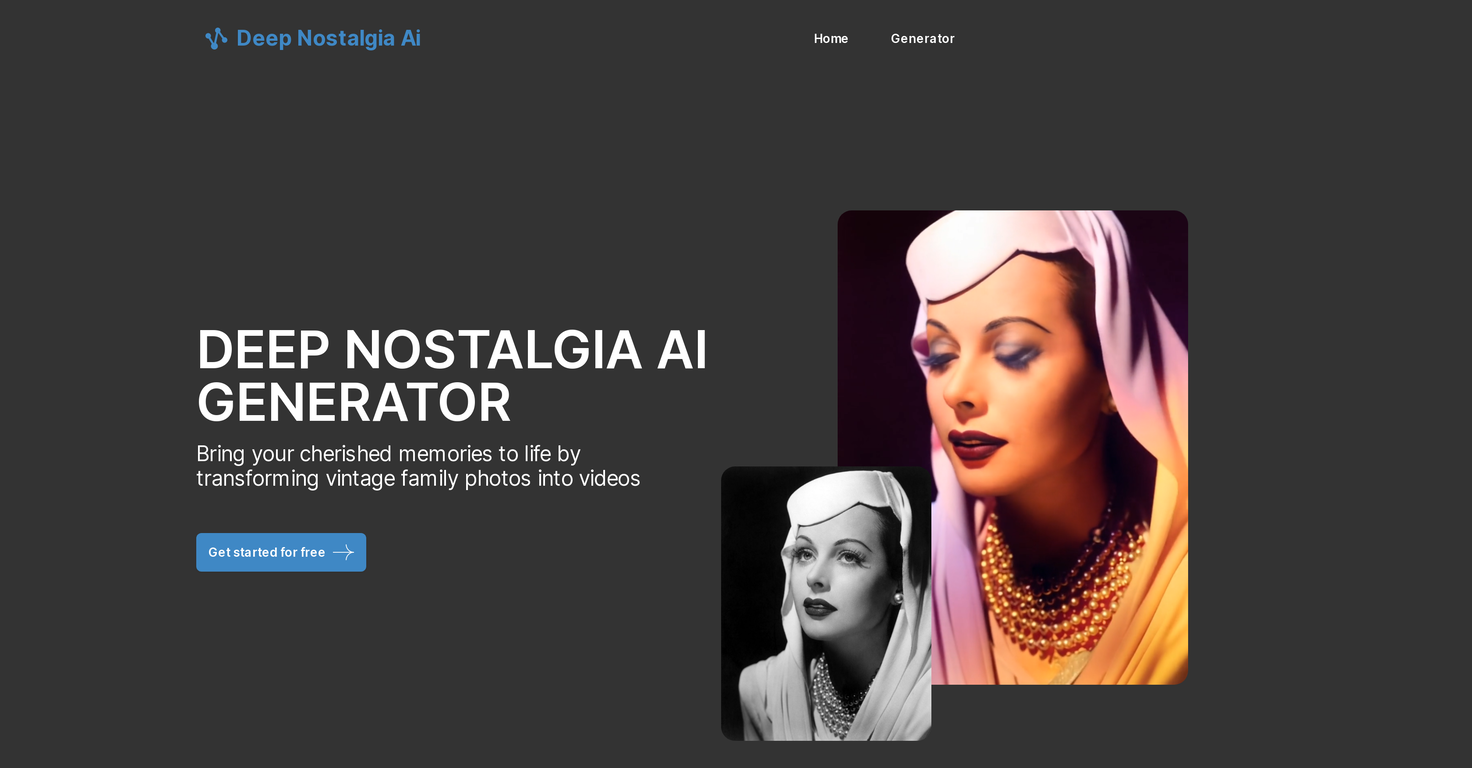 Deep NostalgiaAi - Proaitools