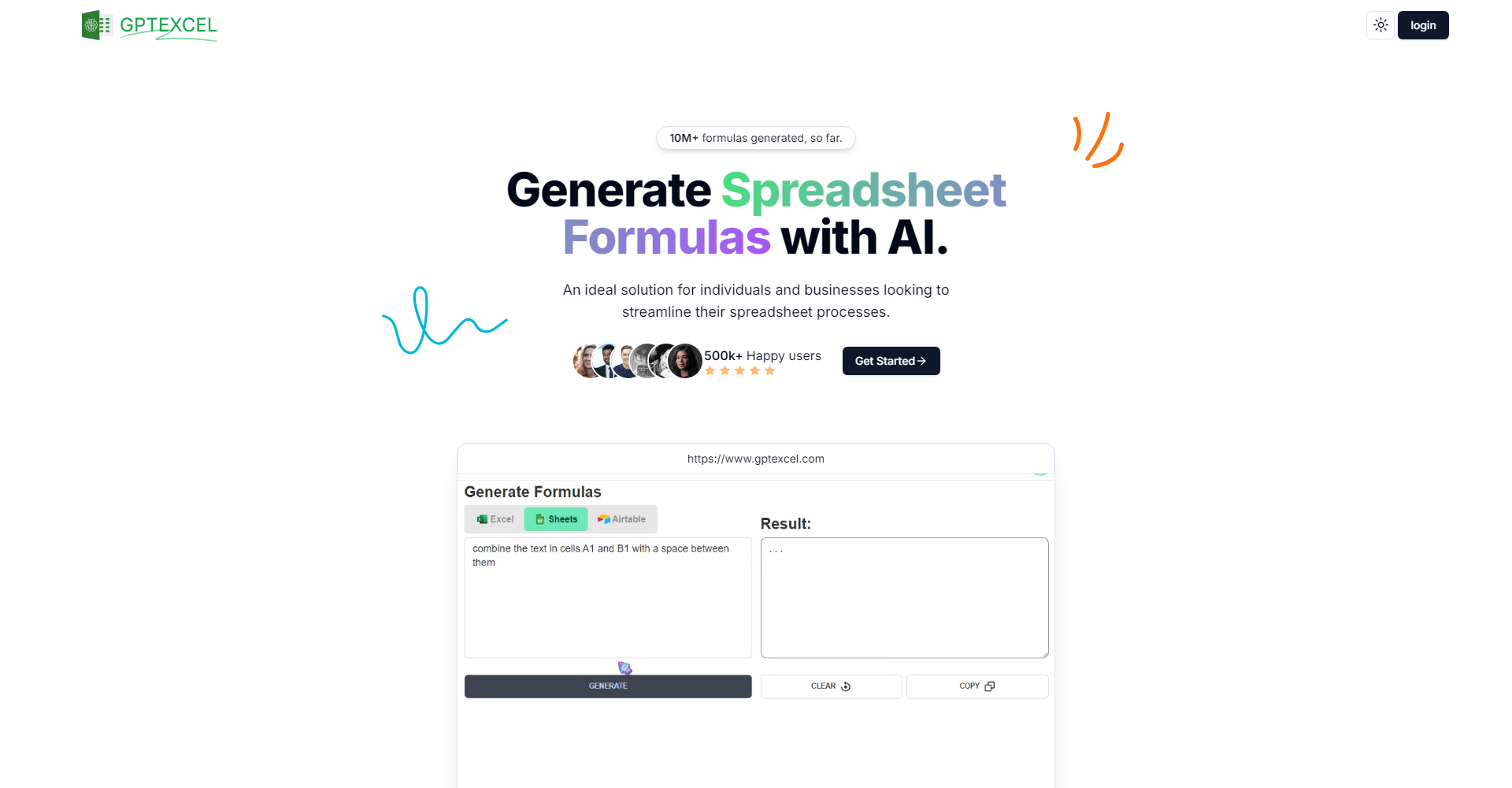 GPTExcel: AI-Powered Spreadsheet Automation - Proaitools