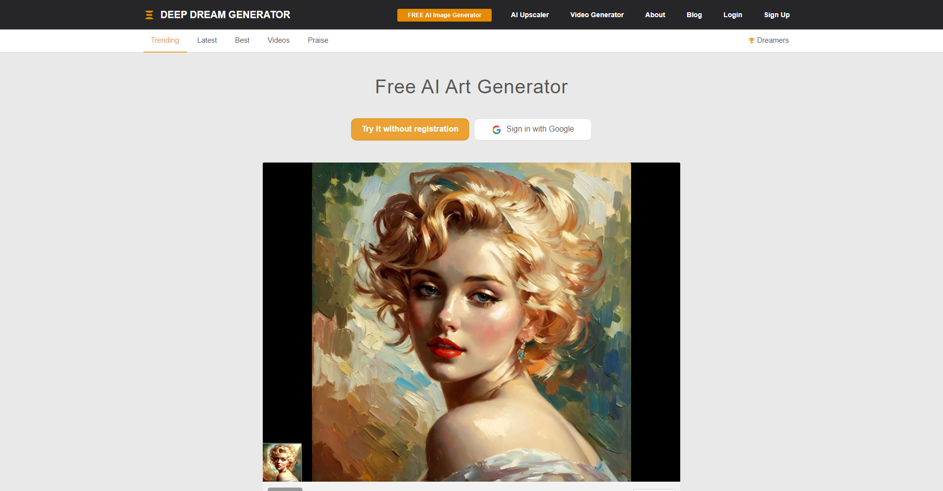 Deep Dream Generator: AI-Powered Image Transformation for Creativity ...