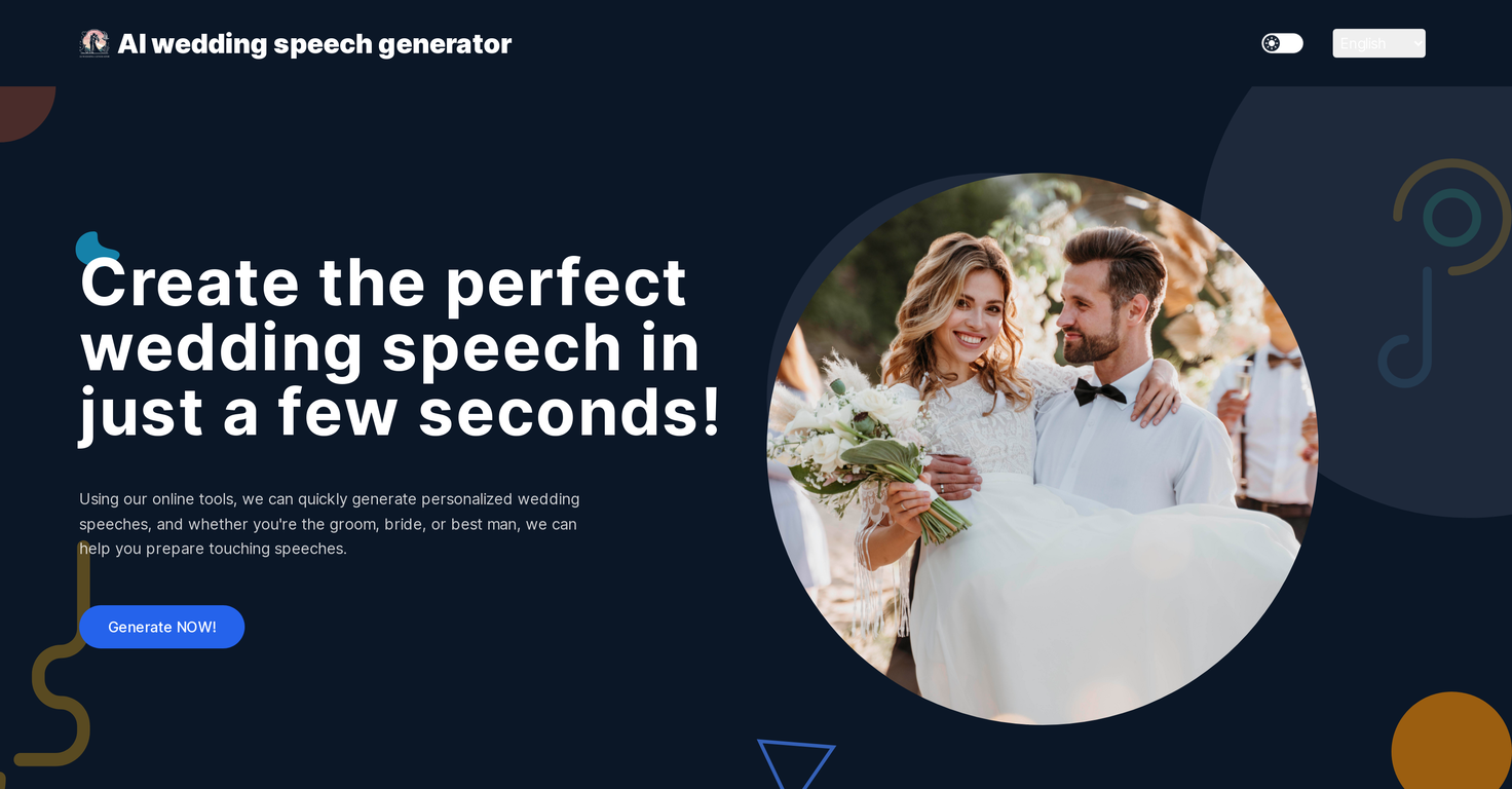 AI Wedding Speech Generator: Personalized & Unique Speeches - Proaitools