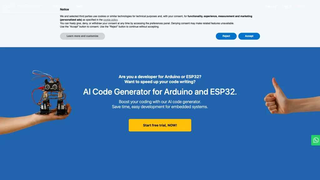 Arduino ESP32 AI Code Generator: Speed Up Embedded System Development - Proaitools