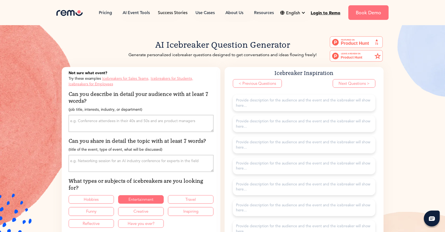 Generate Personalized Icebreaker Questions with AI | The Icebreaker ...