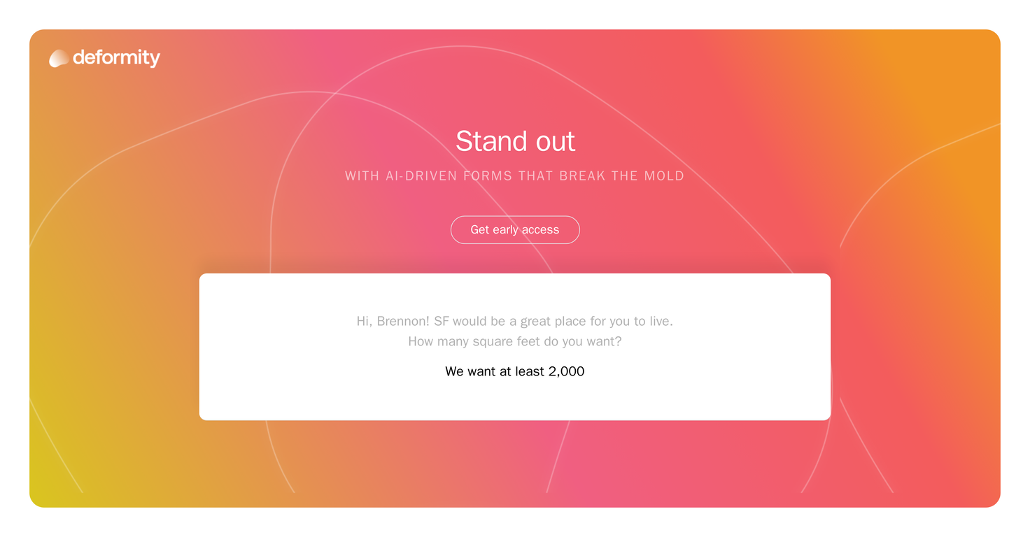 Deformity: AI-Powered Dynamic Forms for Personalized Interactions - Proaitools