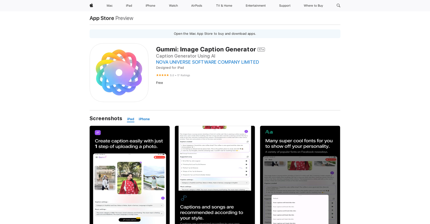 Gummi: Image Caption Generator - Proaitools