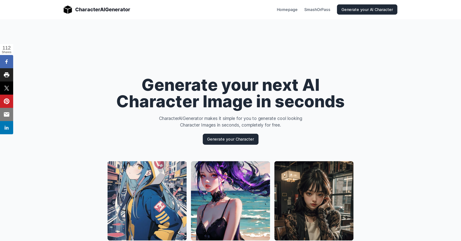 CharacterAI Generator: Create Custom Characters with AI - Proaitools