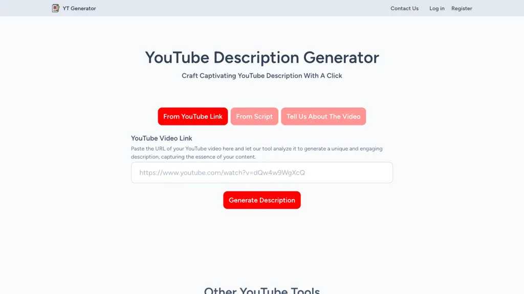 YouTube Description Generator: Create Captivating, SEO-Optimized ...