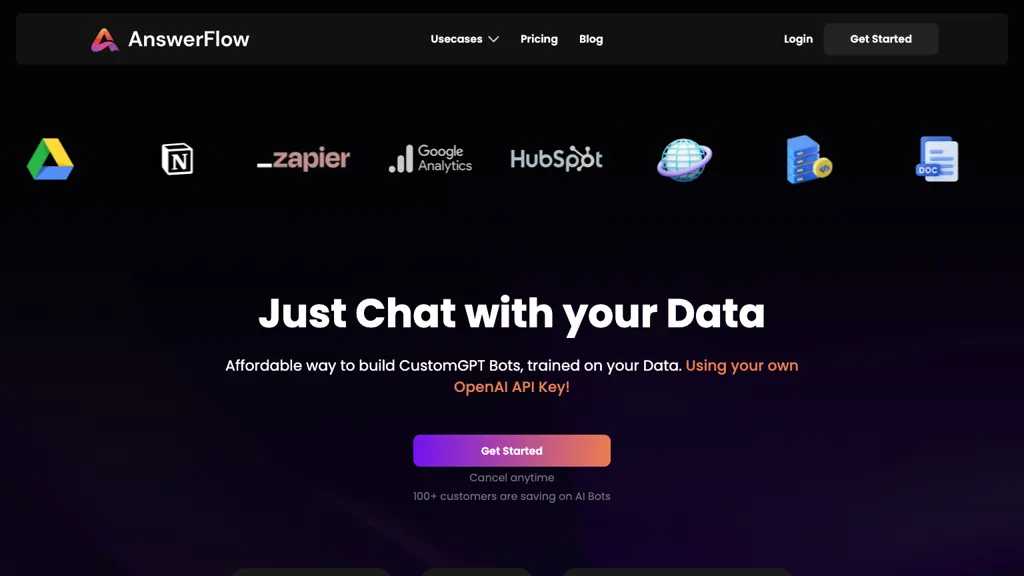 AnswerFlow AI: Build GPT Bots with Linked Data & Secure Team Access - Proaitools