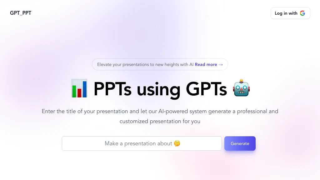 Create Professional Presentations Effortlessly with AI - GPT-powered Tool - Proaitools