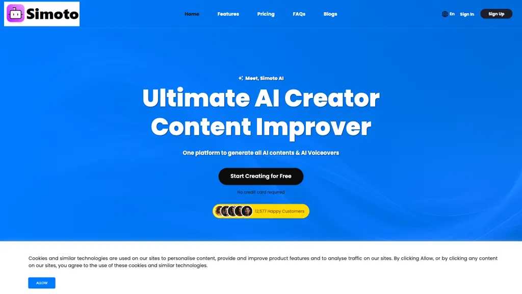 Simoto AI: All-in-One AI Content Generator & More - Proaitools