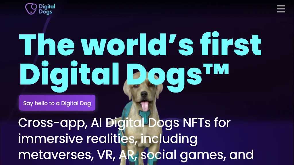Digit Dogs: AI-Powered Digital Dog NFTs for Virtual Companionship ...