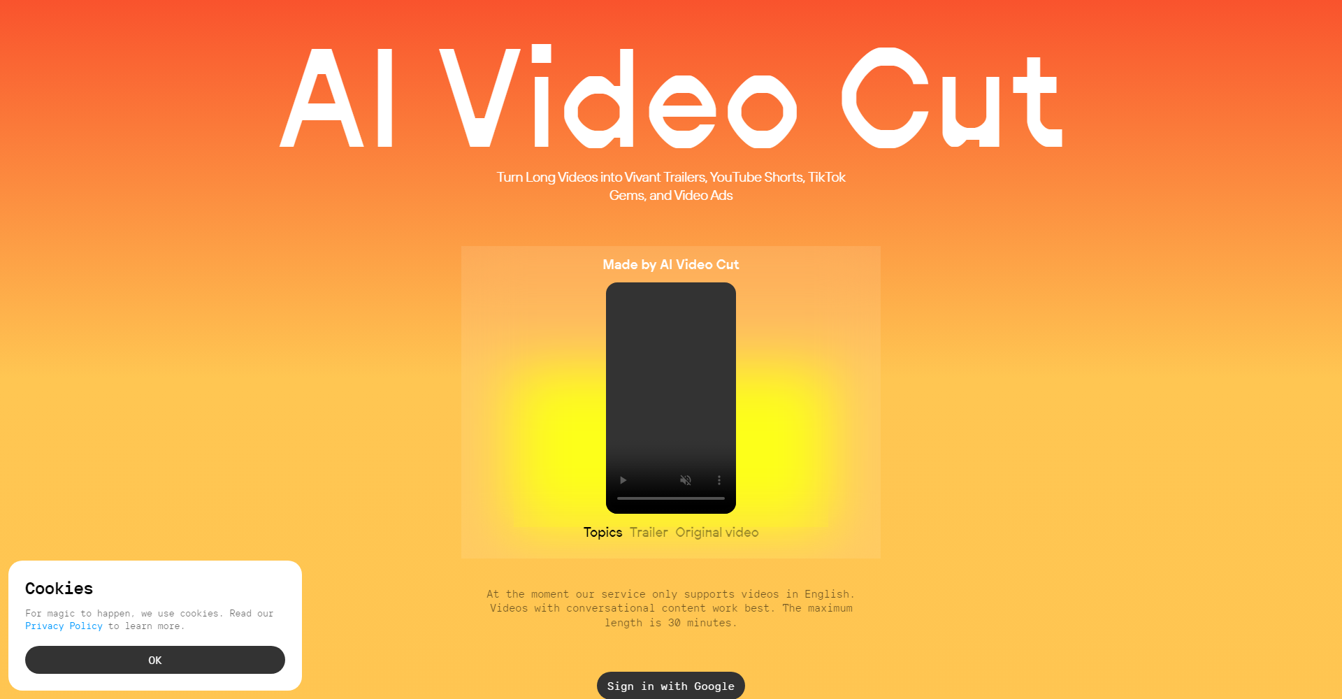 AI Video Cut: Instantly Create Engaging Short-Form Video from Long ...
