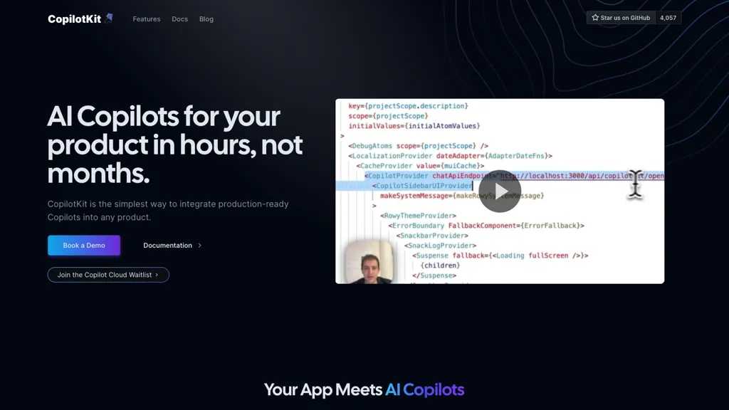 CopilotKit: Build Smarter Copilots with AI-Powered Features - Proaitools