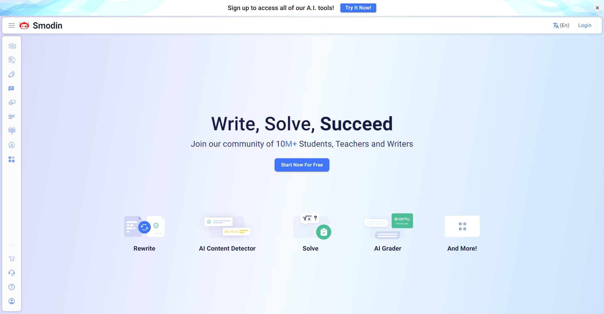 Smodin: AI Writing Assistant & Multilingual Tools - Proaitools