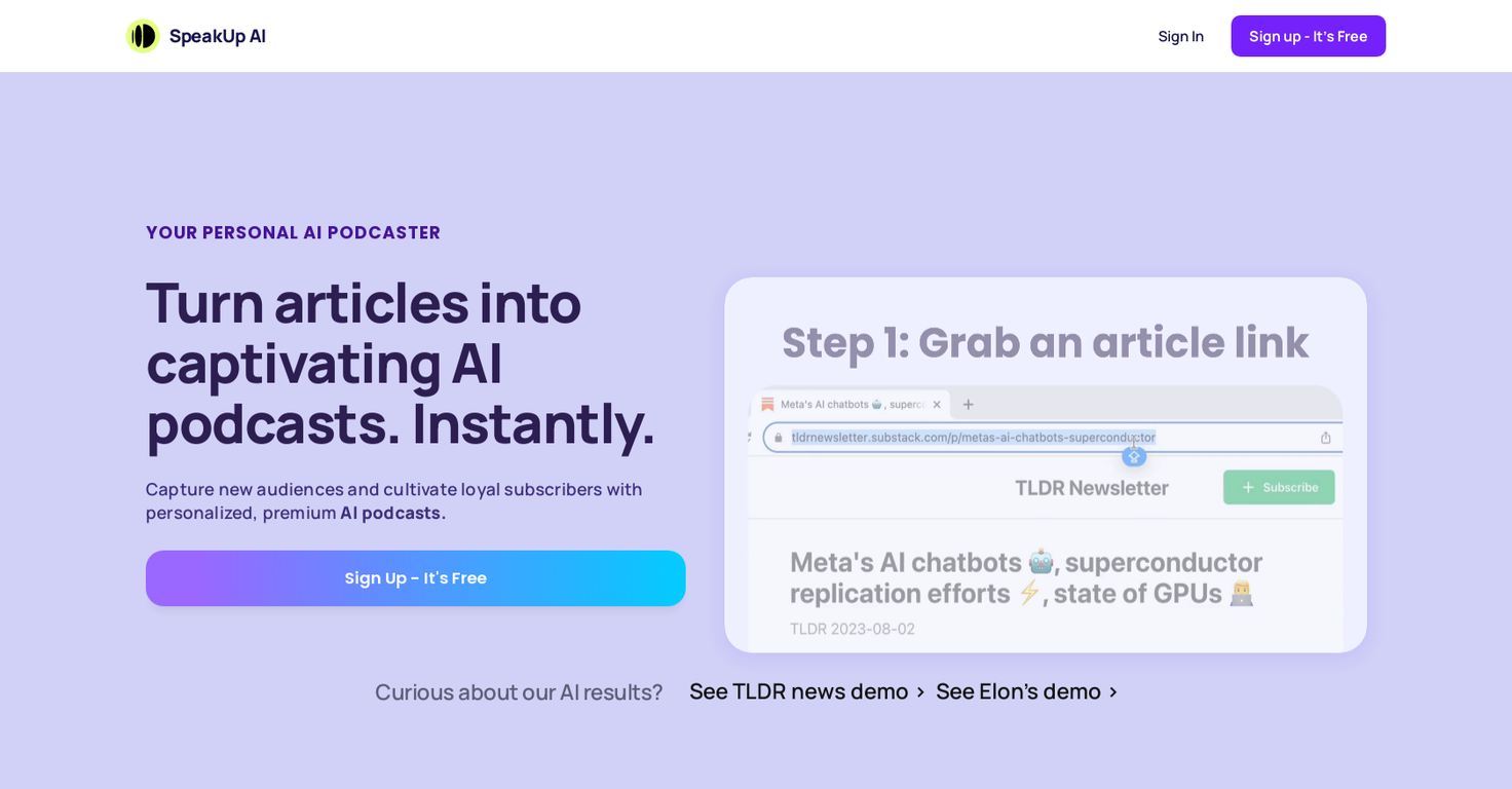 SpeakUp - Proaitools