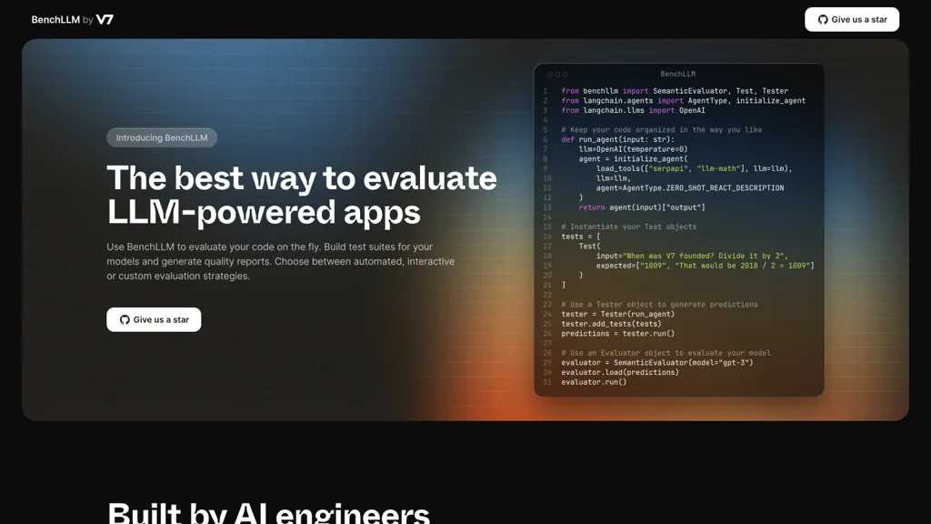 BenchLLM: Powerful AI Tool to Evaluate LLM-Powered Apps - Proaitools