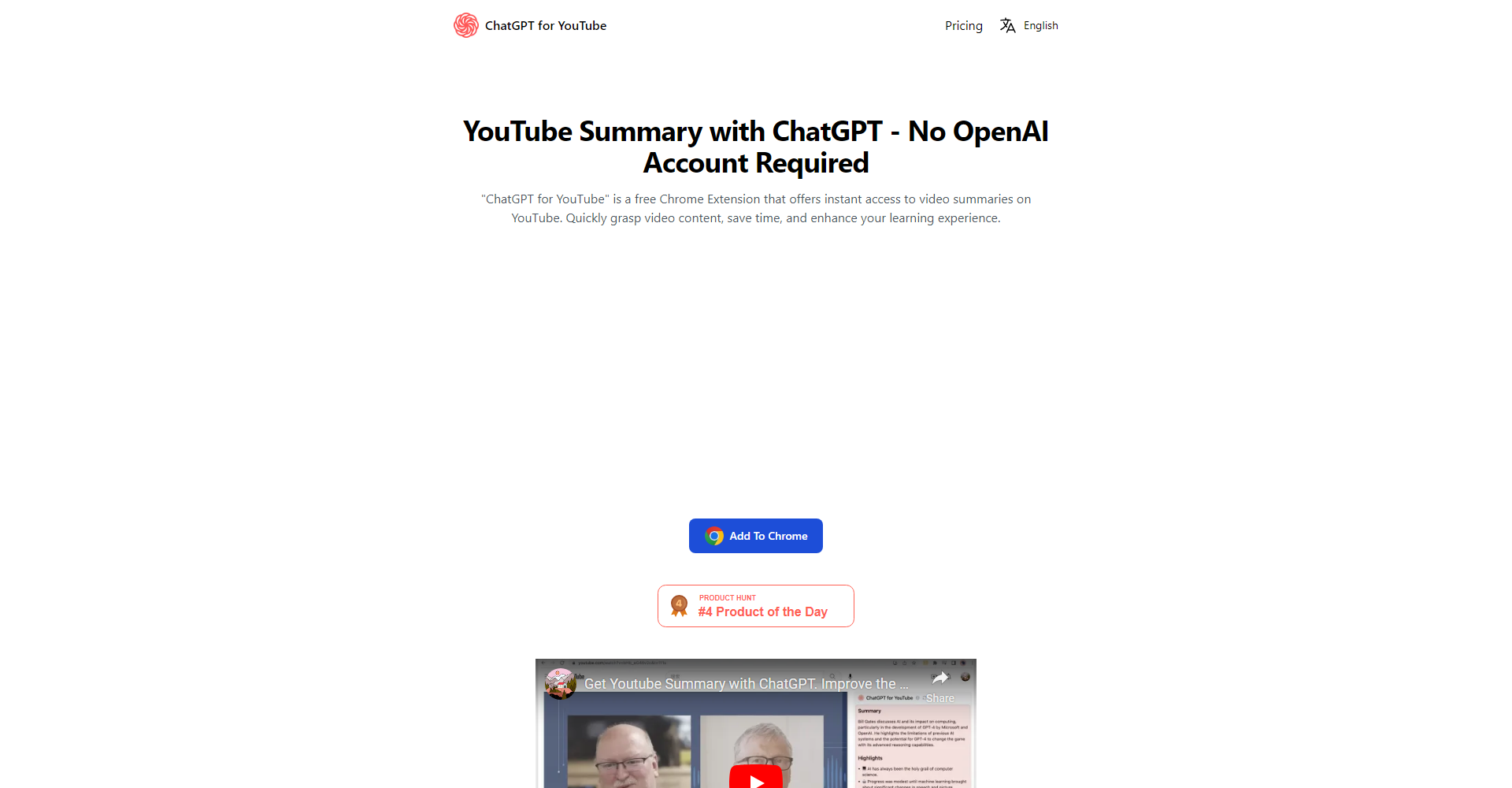 Summarize YouTube Videos with ChatGPT - Free Chrome Extension - Proaitools