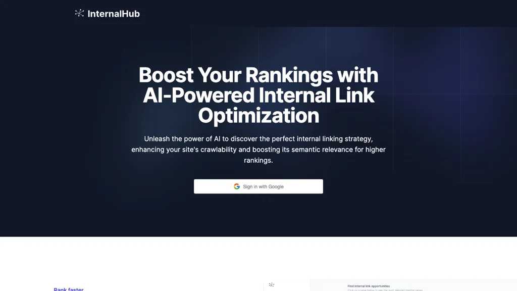 InternalHub: AI-Powered Website Internal Linking Tool for SEO | Boost Rankings - Proaitools