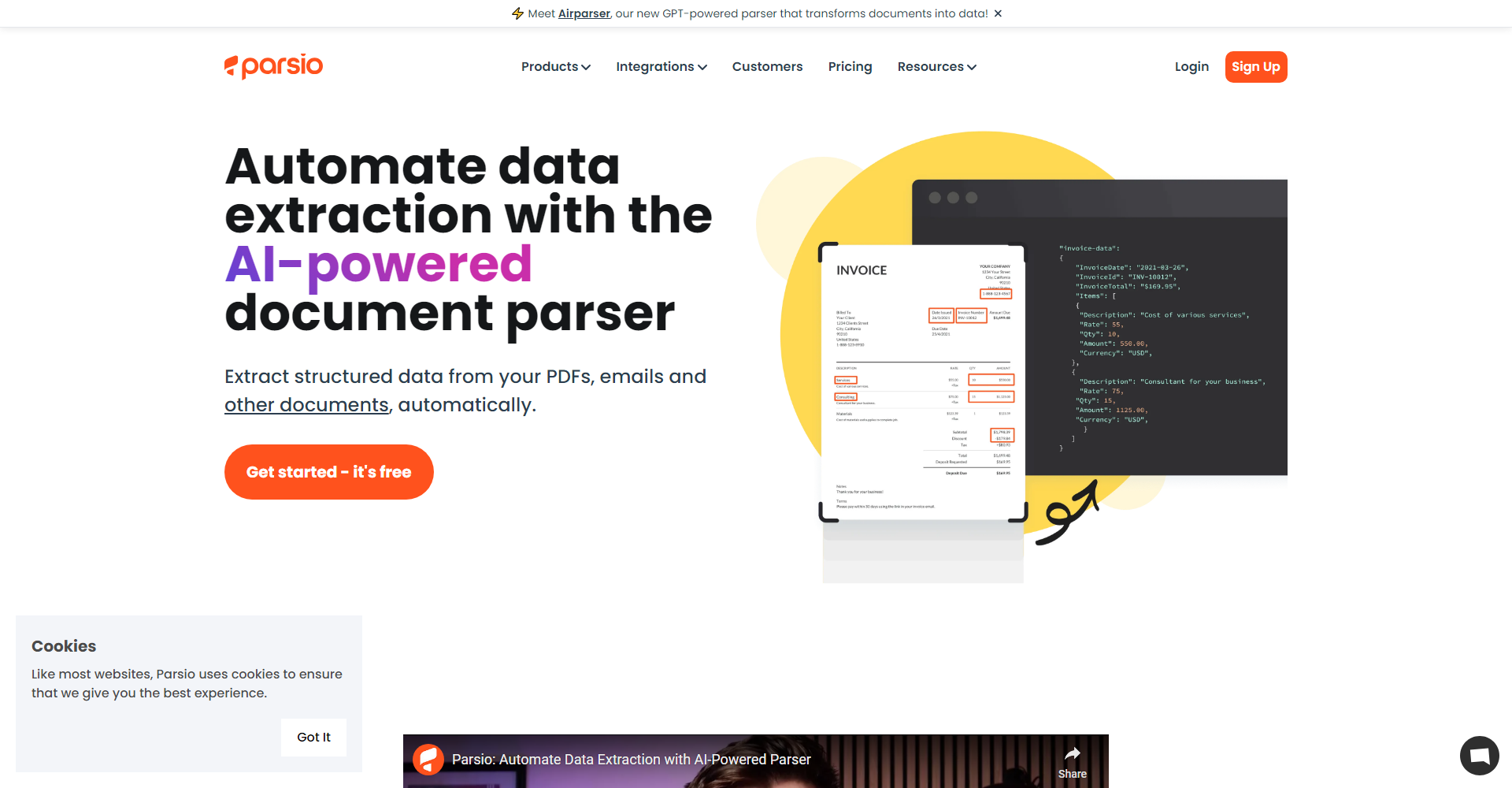 Extract Data from Emails & Documents with Parsio AI - Proaitools
