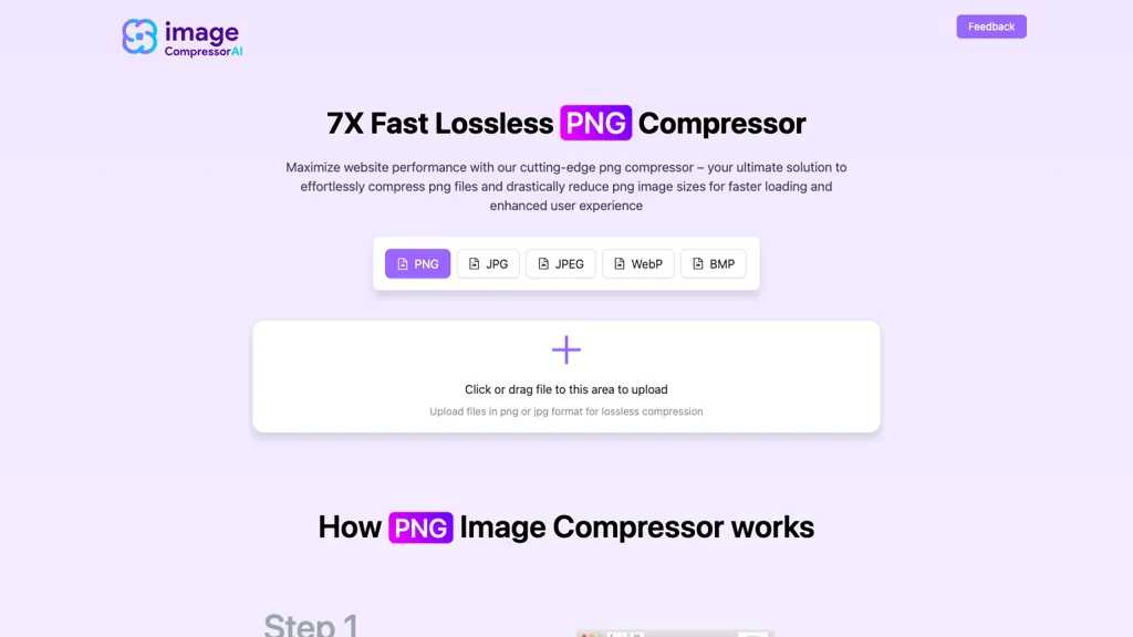 PNG Image Compressor AI: Fast Loading Times, Batch Processing & Custom ...