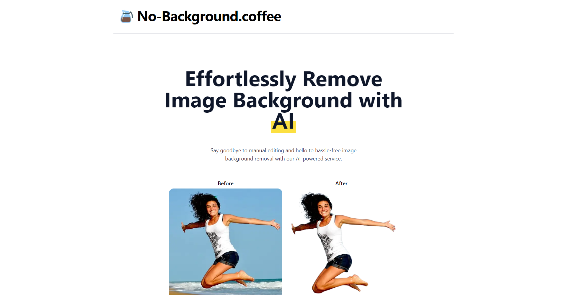 Effortless Background Removal with No-Background.coffee - Proaitools