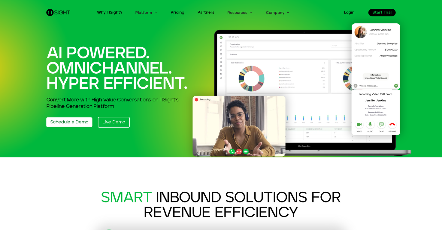 11Sight: AI-Powered Omnichannel Platform for Lead Generation & Customer Engagement - Proaitools