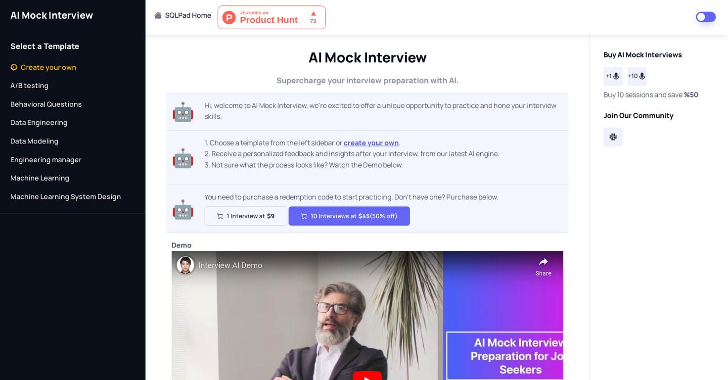 Boost Your Interview Skills with AI-Powered Mock Interviews | Create Next App - Proaitools