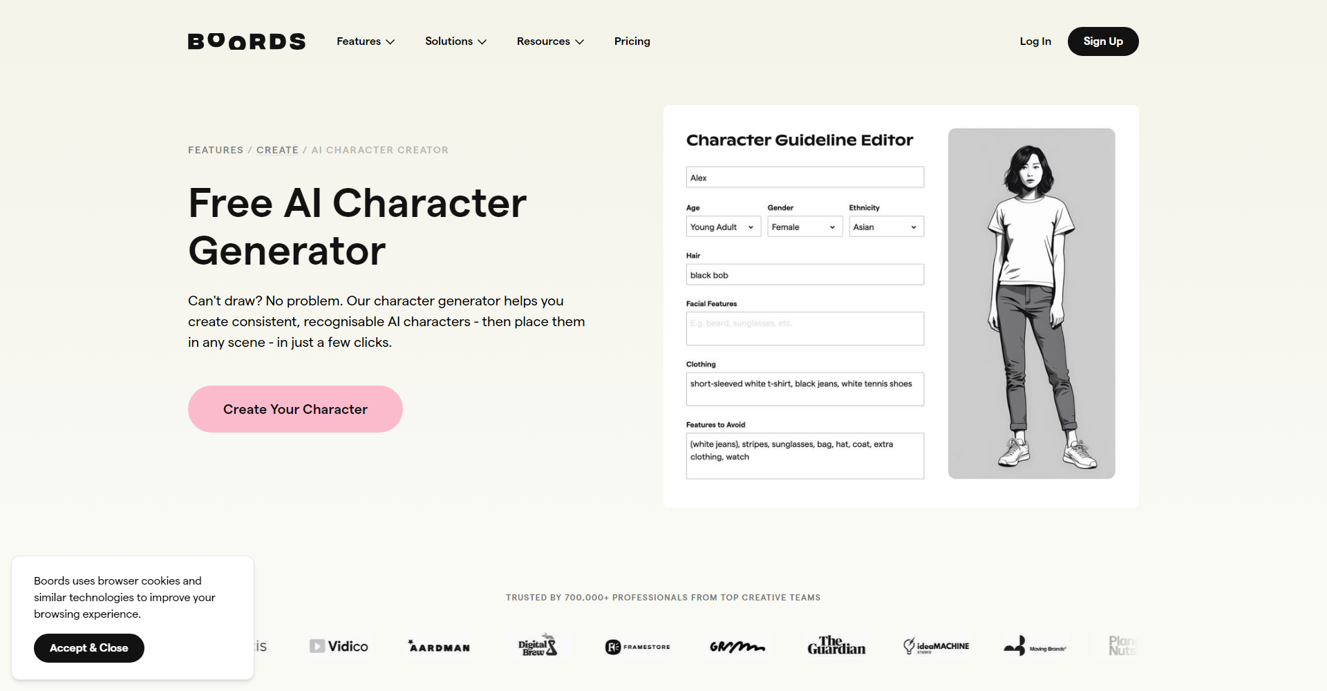 Boords AI Character Generator: Streamline Storyboard Creation - Proaitools