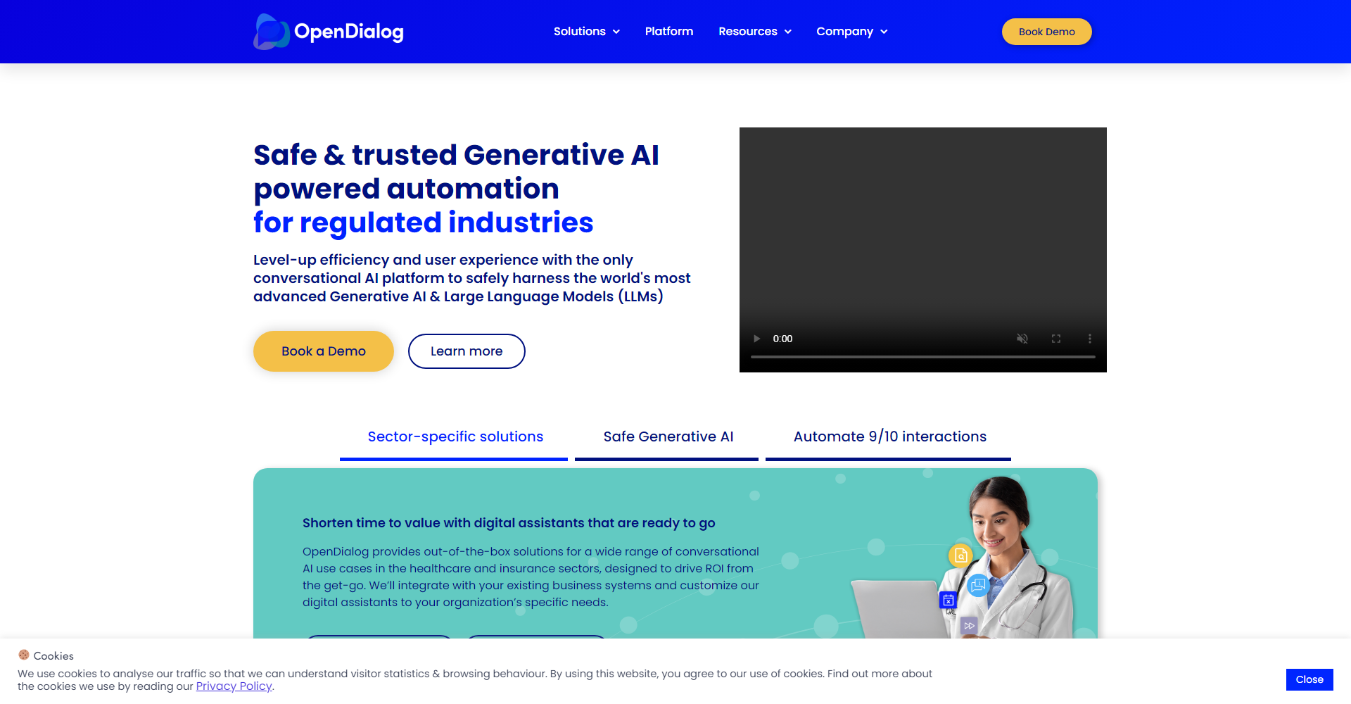 OpenDialog AI: Conversational AI for Regulated Industries (Healthcare, Insurance) - Proaitools