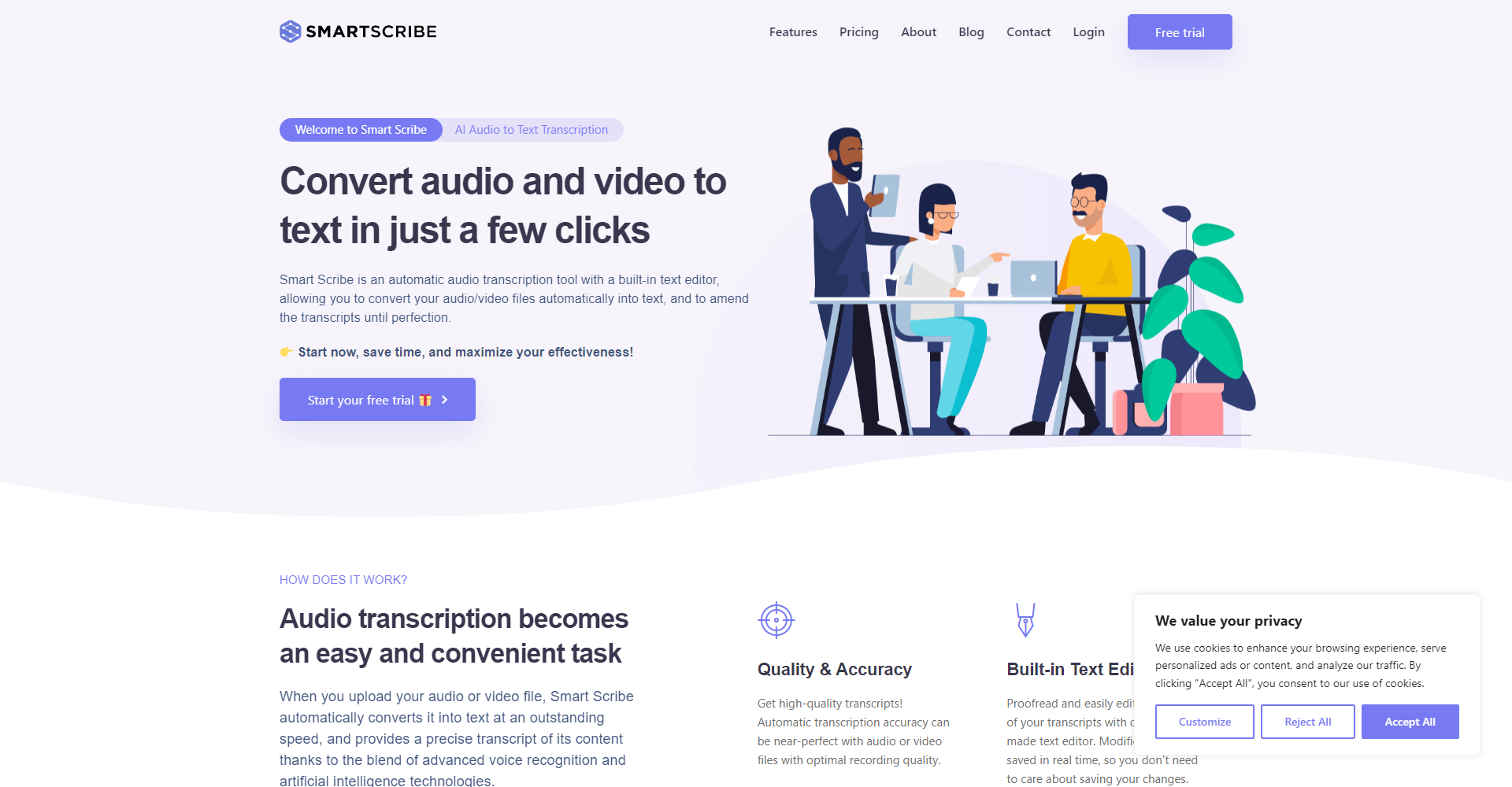 Accurate & Efficient AI Transcription with Smart Scribe - Proaitools