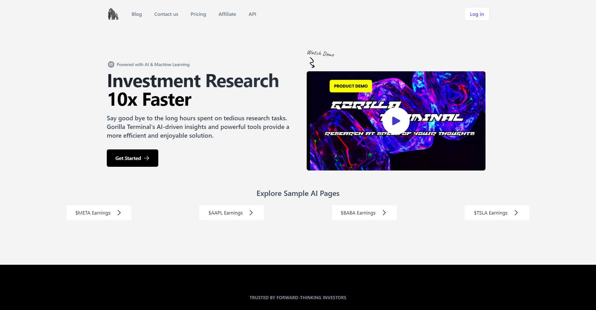 GorillaTerminal AI: Advanced Data Analysis Platform for Real-Time Insights - Proaitools