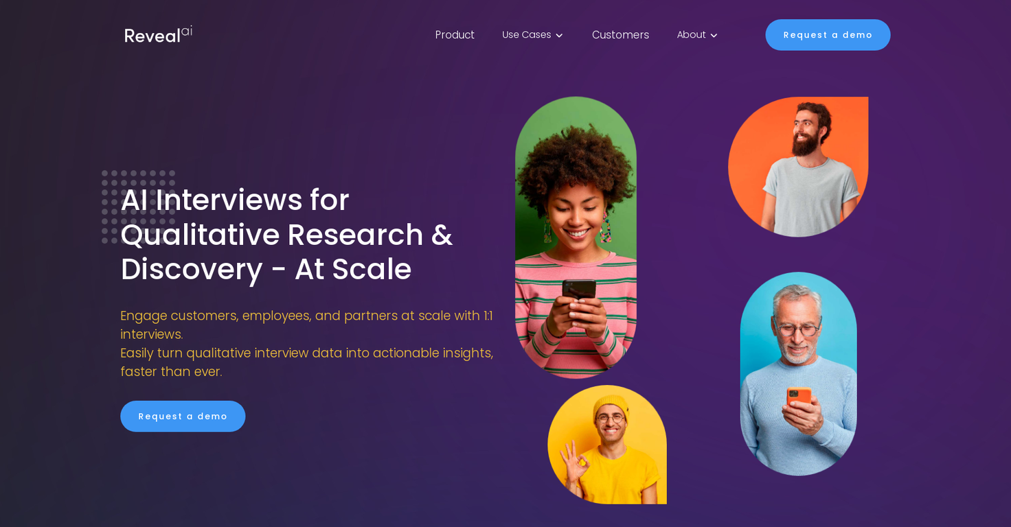 RevealAI: Scale Qualitative Research with AI-Powered Interviews - Proaitools