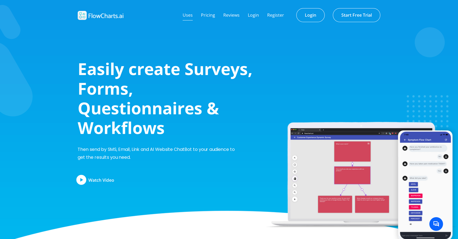 FlowCharts.ai: AI-Powered Surveys, Forms & Workflows - Proaitools