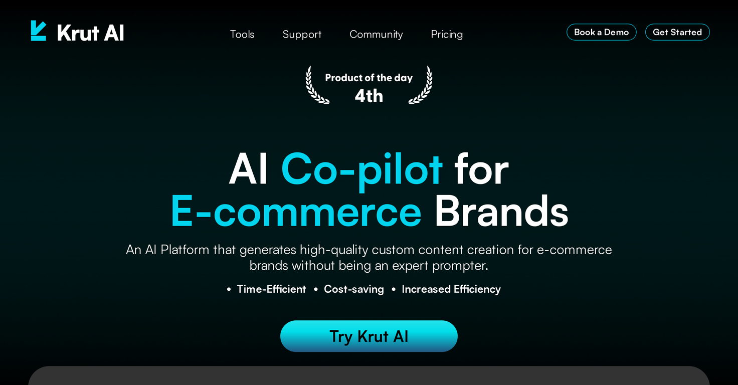 Krut AI: Your AI E-commerce Co-pilot for Growth - Proaitools
