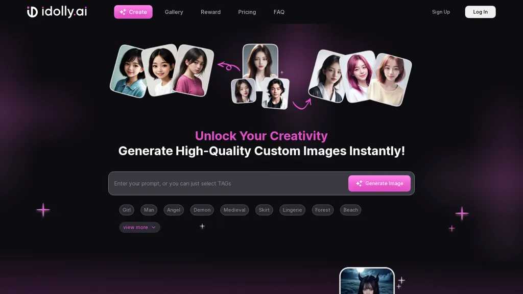 Idolly AI: Unleash Your Creativity with AI Image Generation - Proaitools