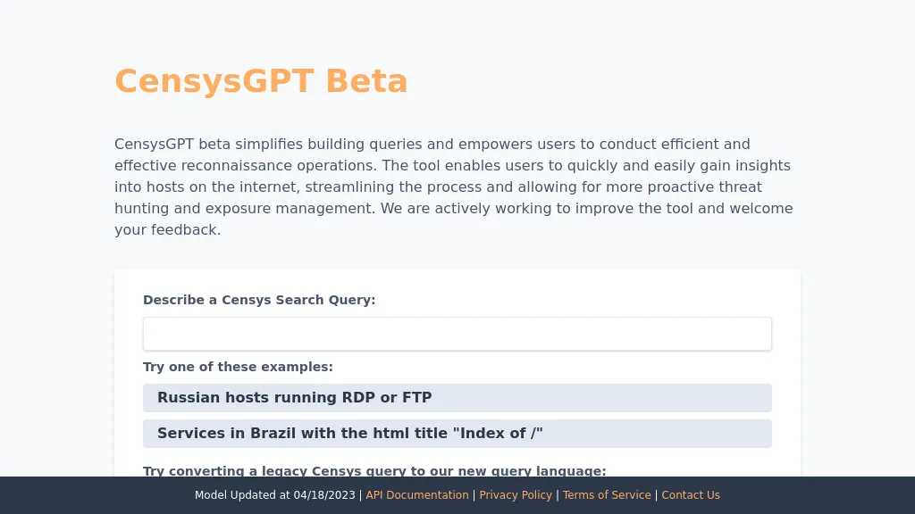 CensysGPT Beta: Simplify Internet Reconnaissance with AI-Powered Queries - Proaitools