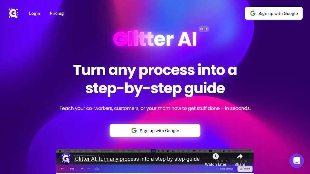 Create Documentation Automatically with Glitter AI - Proaitools