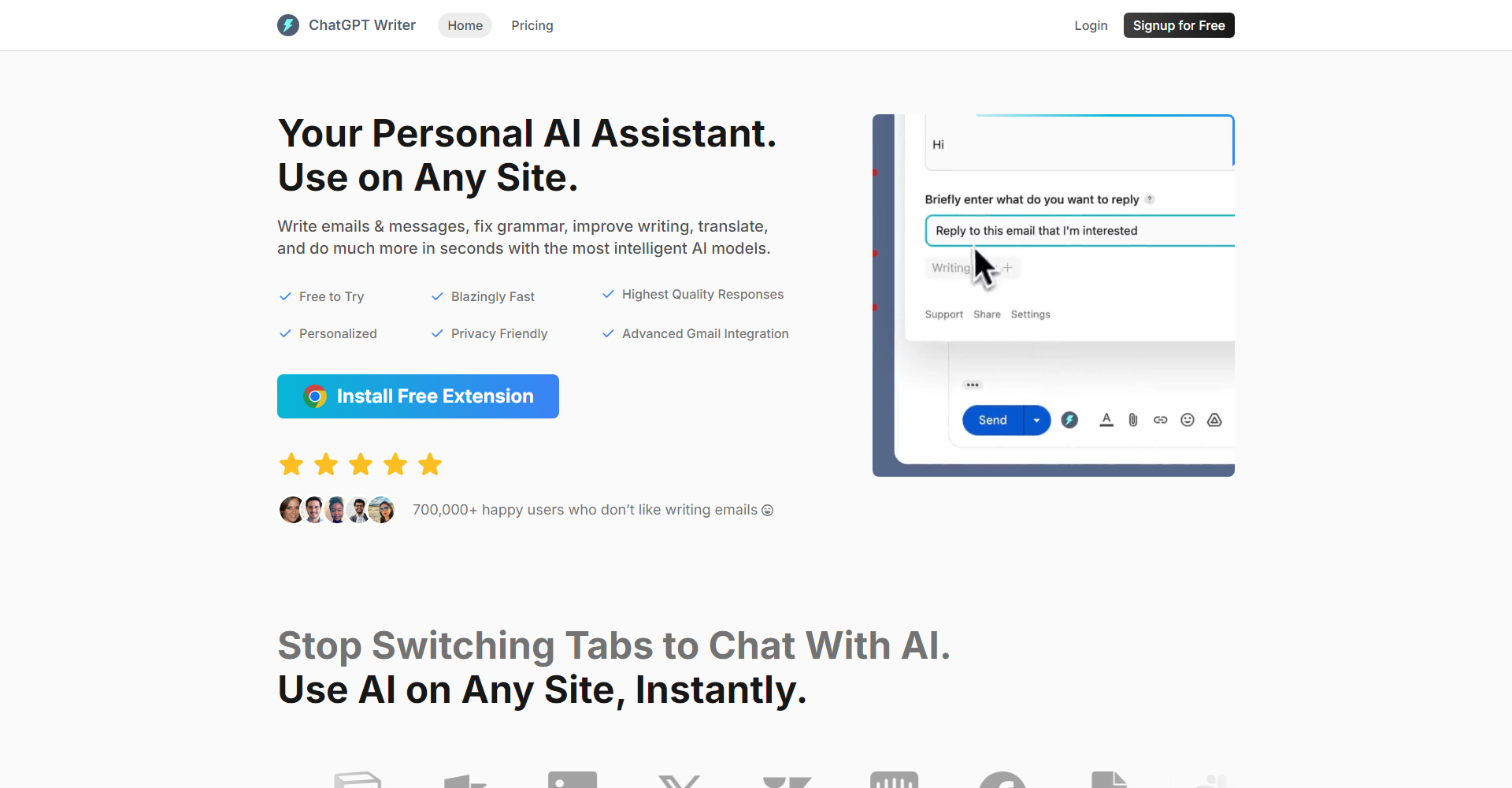 ChatGPT Writer: AI Writing Tool for Professionals & Students - Proaitools