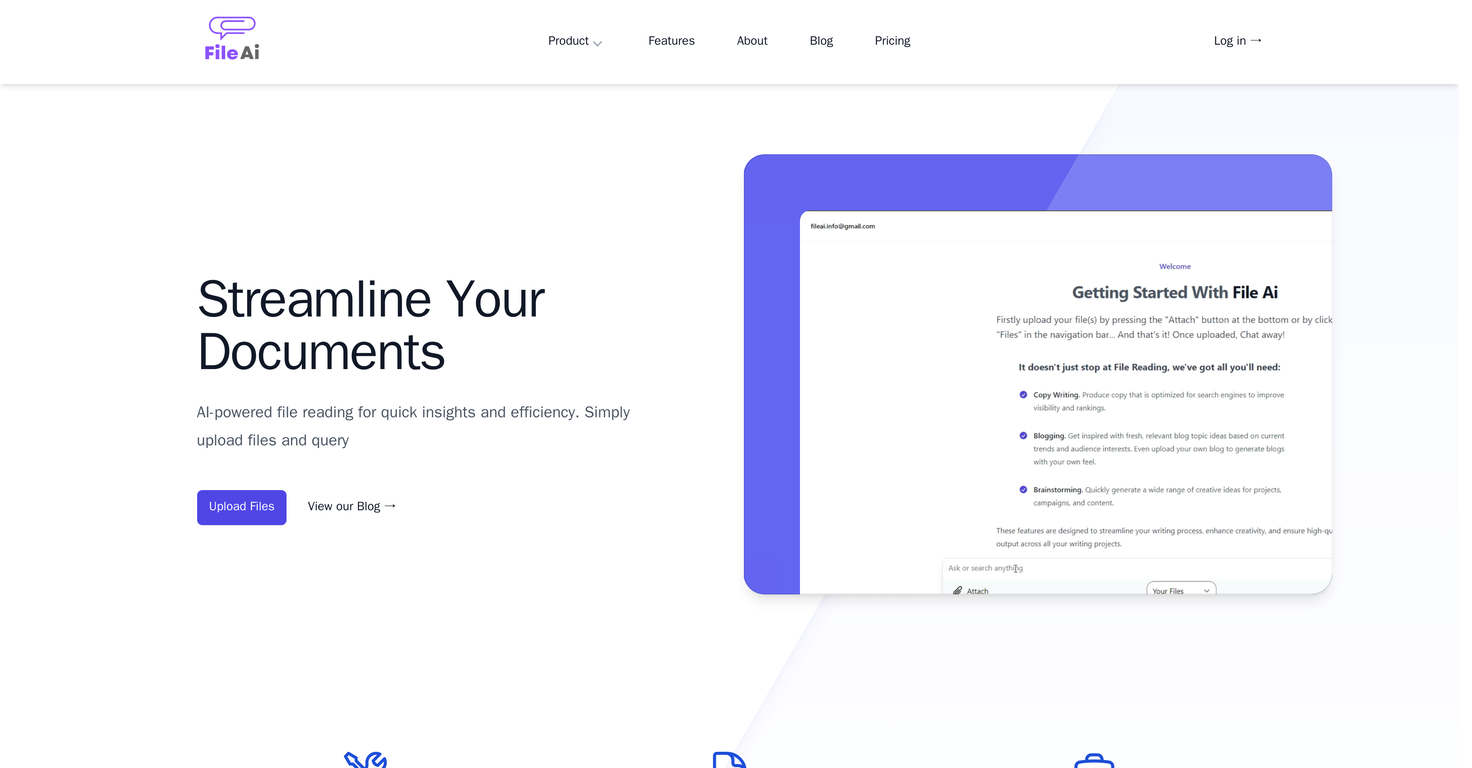 Automate Document Analysis & Data Extraction | FileAI - Proaitools