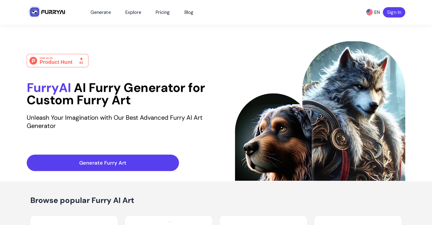 Furry AI Art Generator - Proaitools