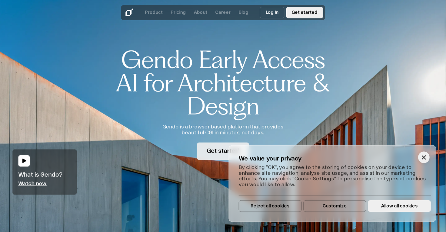 Gendo AI: Streamline Architectural Visualization & CGI Creation ...