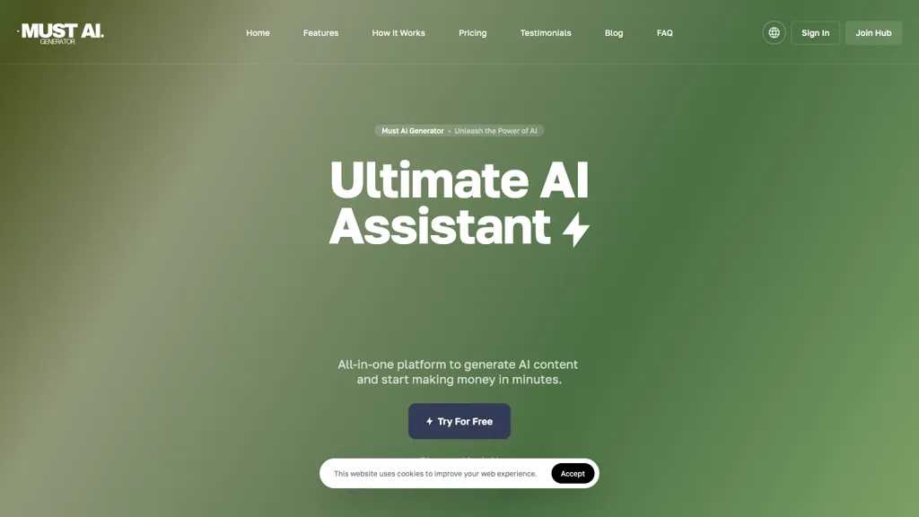 Must AI Generator: AI Copilot for Text, Images, Code, and More - Proaitools